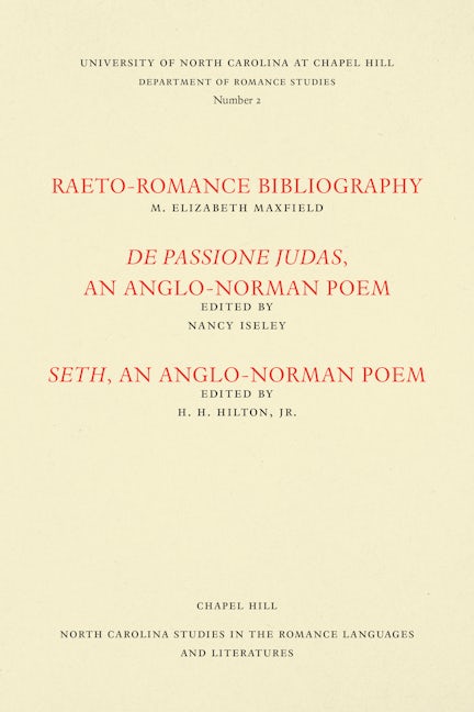 Studies in the Romance Languages and Literatures | M. Elizabeth ...